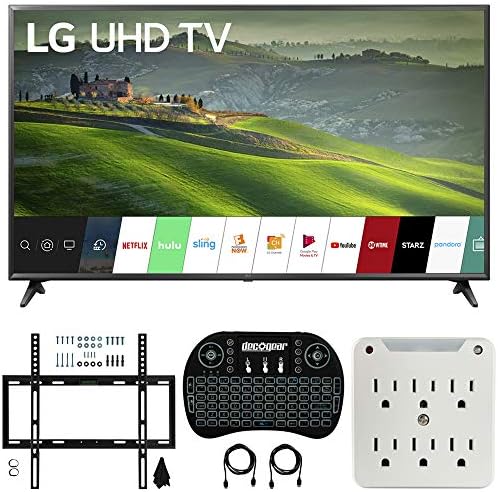 LG 65UM6900 65-inch 4K UHD Smart TV with TruMotion 120 Bundle with Deco ...