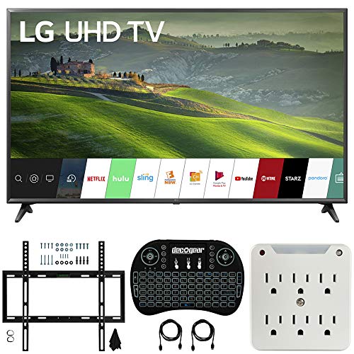 LG 65UM6900 65-inch 4K UHD Smart TV with TruMotion 120 Bundle with Deco ...