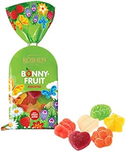 Amazon.com: Roshen Bonny Fruit Assorted - Jelly Candy, 250g : Home & Kitchen