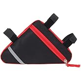 Amazon.com: QitinDasen Bike Triangle Bag, Waterproof Bicycle Front Tube ...