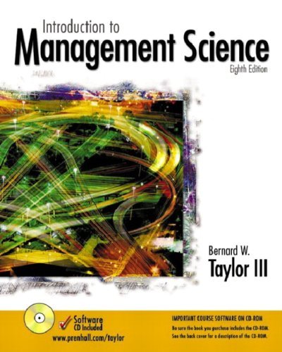 Introduction to Management Science: Taylor, Bernard W.: 9780131424395 ...