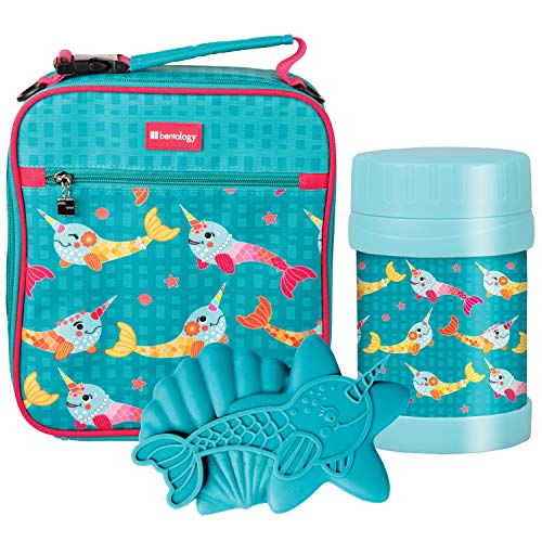 Kids Complete Lunch Box Tote Kit - Insulated Soft Bag Sleeve w ...