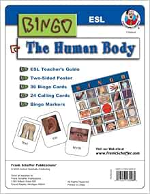 ESL Bingo Game: Human Body: School Specialty Publishing: 9780768230963 ...