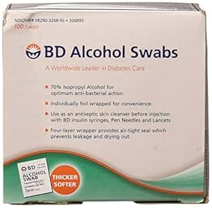 Amazon.com: BD Alcohol Swabs, 100 Count: Health & Personal Care