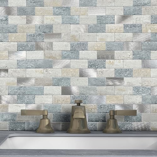 M MOFIT Peel and Stick Brick Backsplash for Kitchen,Back Splash for ...