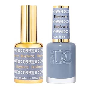 Amazon.com : DND DC Gel Polish Set - 1 each of Blue Gel Polish and Blue ...