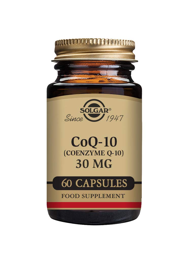Solgar CoQ-10 (Coenzyme Q-10) 30 mg Vegetable Capsules - Pack of 60 ...