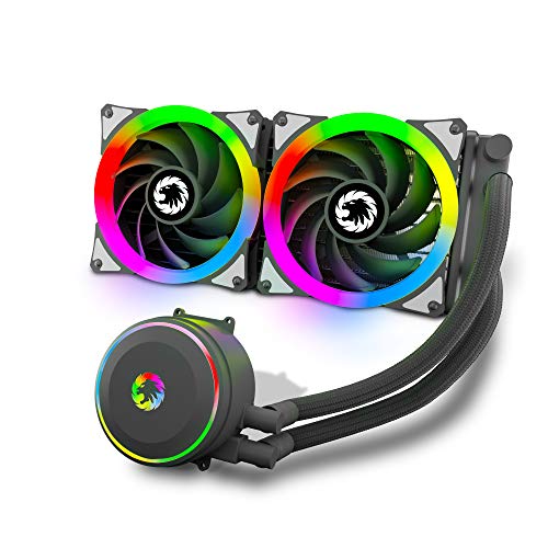 Liquid Cooler All-in-One, Performance Dual Addressable RGB Fans with ...