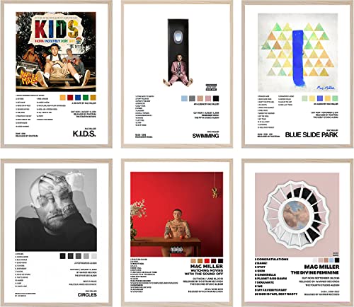 Withnotag Mac Miller Album Cover Posters Set 8x10 inch Music Posters 6 ...