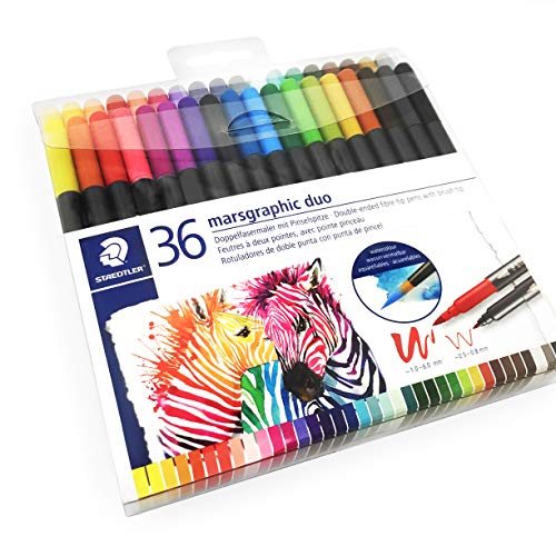 Staedtler Double Ended Watercolor Brush Pens 36 at Chris Stevens blog