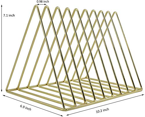 File sorter Desktop File Folder Stand File Organizer Triangle Magazine ...