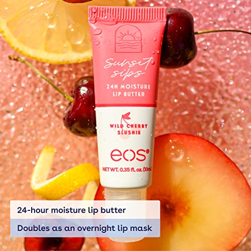eos Sunset Sips Lip Butter Trio- Includes Pink Lemonade, Island Coconut ...