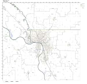 Amazon.com: Sioux City, IA ZIP Code Map Laminated: Home & Kitchen