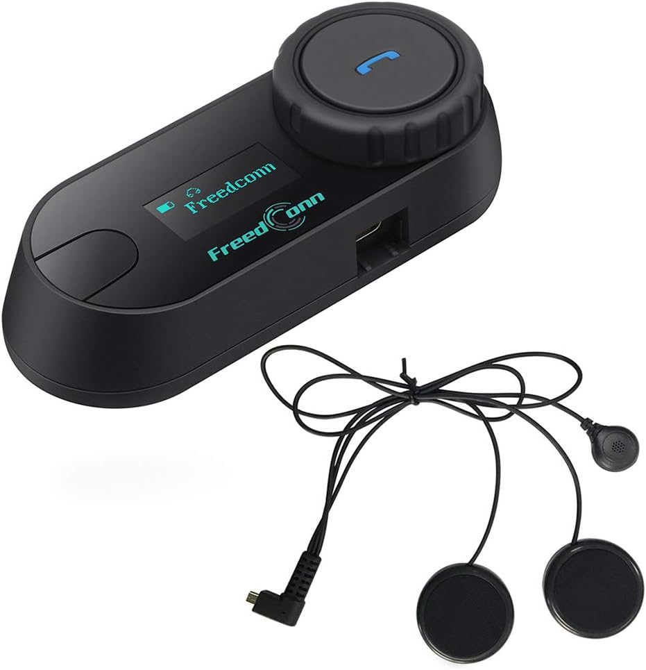 FreedConn Full Face Helmet Communication Intercom Systems LCD Screen T ...
