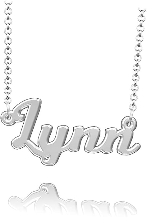 Amazon.com: LoEnMe Jewelry Customized Lynn Name Necklace Stainless ...
