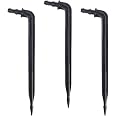 Amazon.com : 100-Pack 6" Inch Angled Drip Emitter Stake, (FITS 1/4" & 1 ...