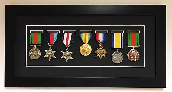 Kwik Picture Framing Ltd Medal Frame 3D Box Display Frame for 7x World ...