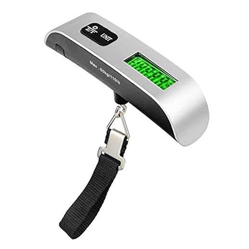 50kg/10g Portable LCD Digital Hanging Luggage Scale Travel Electronic ...