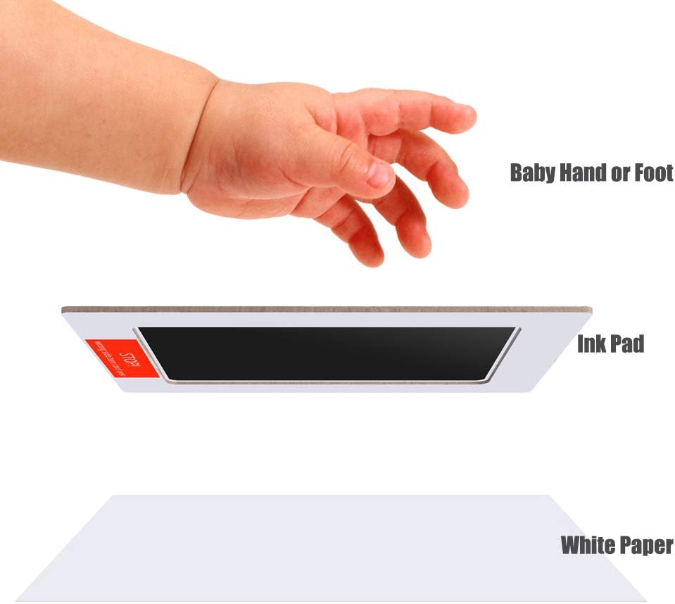 PChero 6 Pack Baby Ink Pads Inkless Handprint and Footprint, Paw Print ...
