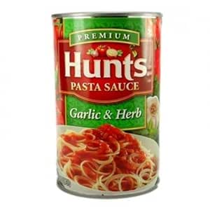 Amazon.com : Hunt's Premium Garlic & Herb Pasta Sauce 26 oz (Pack of 12 ...