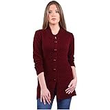 Montrex Acro Wool Winter Long Coat for Women, Girls (Blue): Amazon.in ...