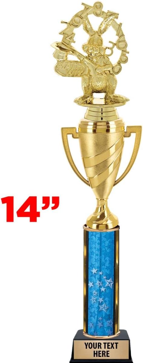 Amazon.com : Math Wizard Trophy - 14" Mathematics Mouse Academic ...