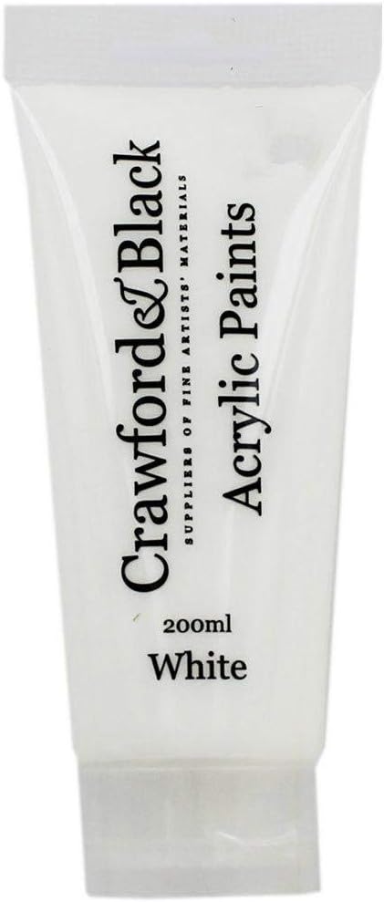 White Acrylic Paint - 200ml: Amazon.co.uk: Kitchen & Home