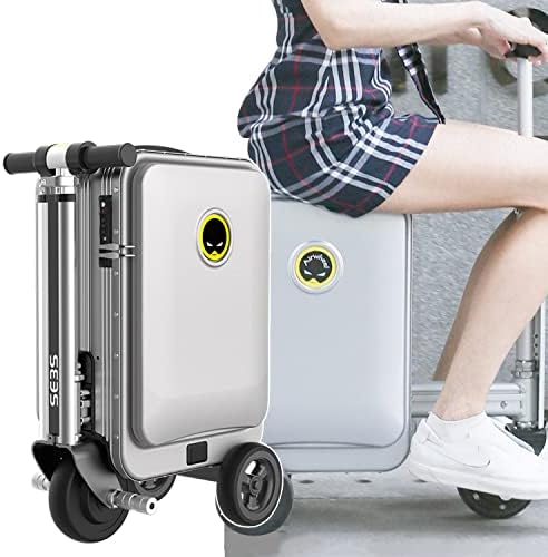 20L Electric Suitcase, Aluminum Alloy Frame Portable Rideable Suitcase ...