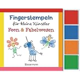 Finger-Stempeln für kleine Künstler-Set: Buch und 10 Stempelkissen ...
