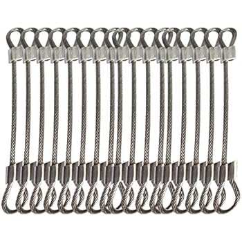 Amazon.com: Lumintrail 4 Foot 3mm Braided Steel Coated Security Cable ...