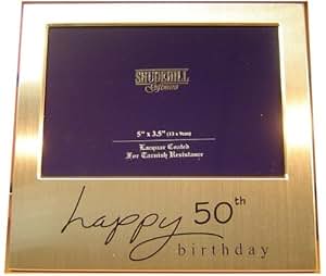 Amazon.com - Happy 50th Birthday Photo Frame Gift (5 x 3.5") - Single ...