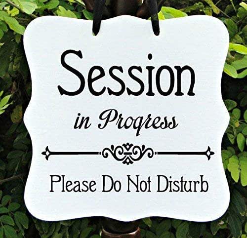 Amazon Session In Progress Sign Office Business Door Sign Client Customer Staff 