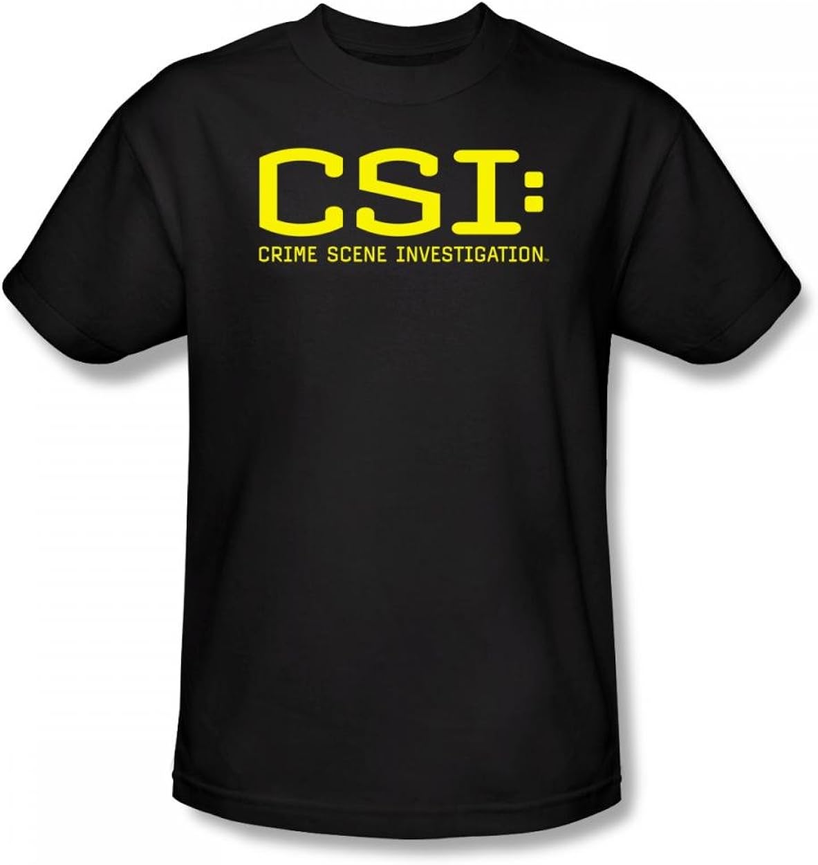 Amazon.com: CSI Logo Slim Fit Adult T-Shirt In Black: Clothing