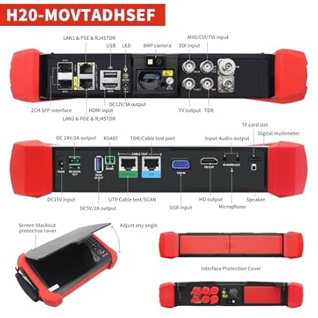 Mua Rsrteng CCTV Tester 8K 32MP 12MP IP Camera Test POE++ Max 90W POE ...