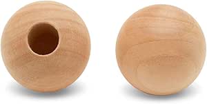 Amazon.com: Wood Dowel Caps 1-1/2 inch Diameter with 1/2 inch Hole, 6 ...