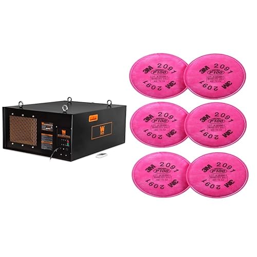 WEN 3417 3-Speed Remote-Controlled Industrial-Strength Air Filtration ...