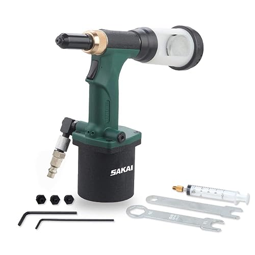 SAKAI Pneumatic Hydraulic Pull Rivet Gun - Automatic Suction Air Rivet ...