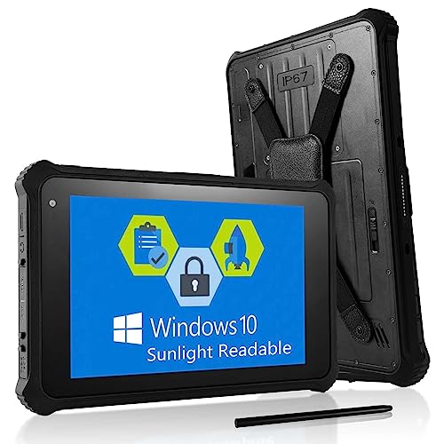 10 Inch Rugged Tablet with Ethernet Removable Battery Windows 10 1000 ...