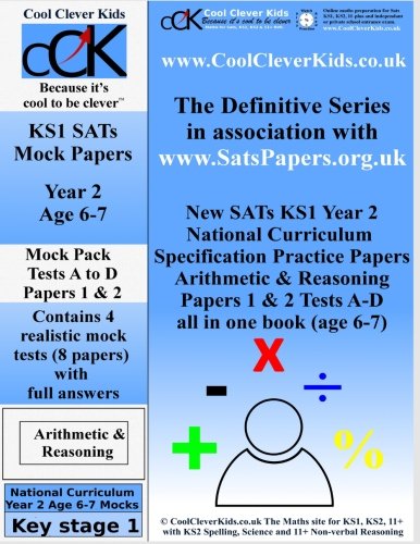 SATs KS1 Year 2 Maths Practice Papers 1 & 2 (Mock Tests A-D) (SATs KS1 ...