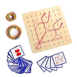 Montessori Wooden Geoboard Mathematical Manipulative Material Array ...