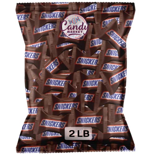 Snickers Fun Size Chocolate Caramel Candy Bars - Snickers Fun Size Bars ...
