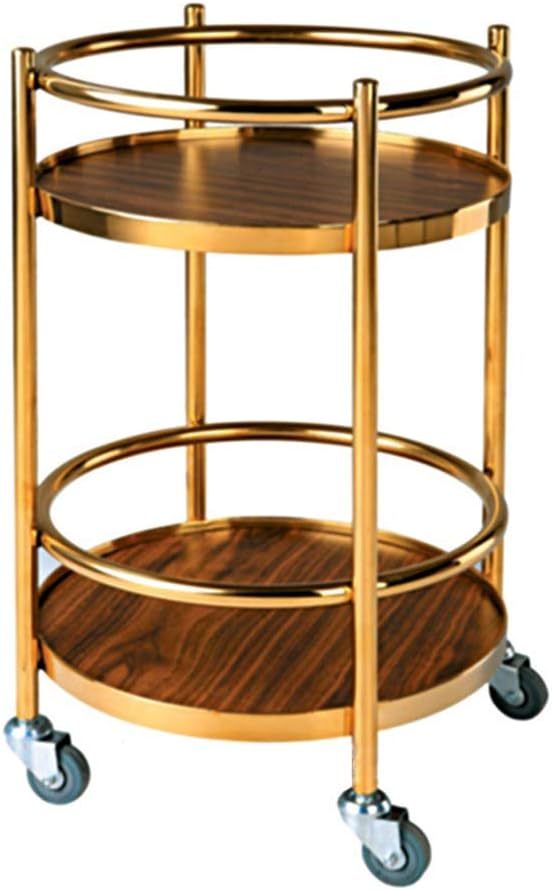 Amazon.de: Servierwagen Barwagen Teewagen Rostfreier Stahl Gummirad ...