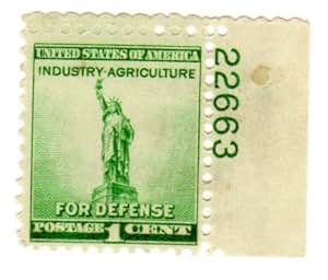 Amazon.com: Postage Stamps United States. One Single 1 Cent Bright Blue ...