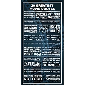 Amazon.com: ArtFuzz 101 Greatest Movie Quotes Inspirational Posters ...