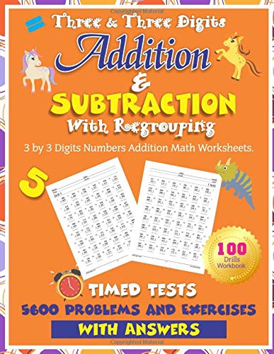 Buy Three And Three Digits Addition And Subtraction With Regrouping 100 