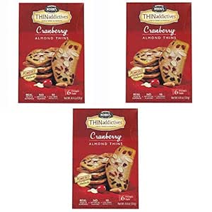 Amazon.com: Nonni's Thin Addictives Cranberry Almond Thins 4.4oz ( 3 ...