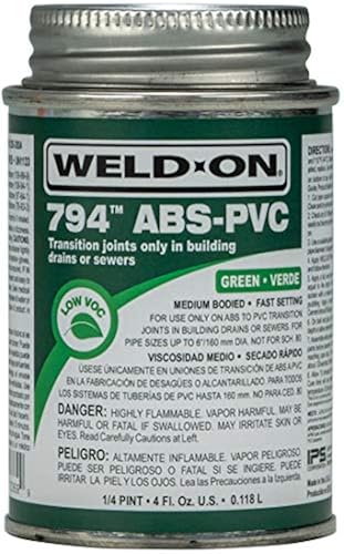Weld-On 13369 794 ABS-PVC Medium-Bodied High-Strength Transition ...