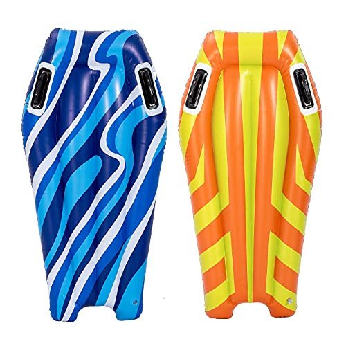 Inflatable Boogie Boards for Kids Swimming Pool Floating Toys, Learn to ...