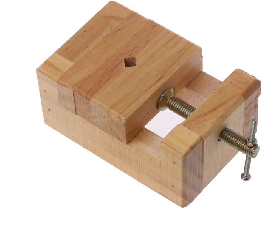 LLAni Mini-Schraubstock aus Holz, flacher Schraubstock zum Anklemmen ...