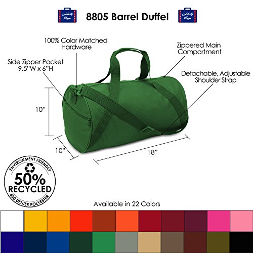 Liberty bags bags. Liberty Bags 8805 Barrel Duffel (Hot Pink).